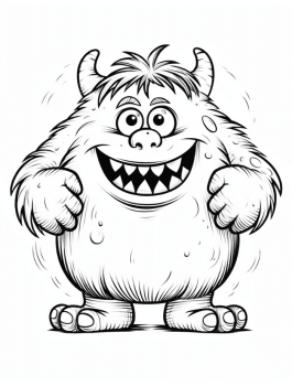 Monster Coloring Pages | Hue Therapy