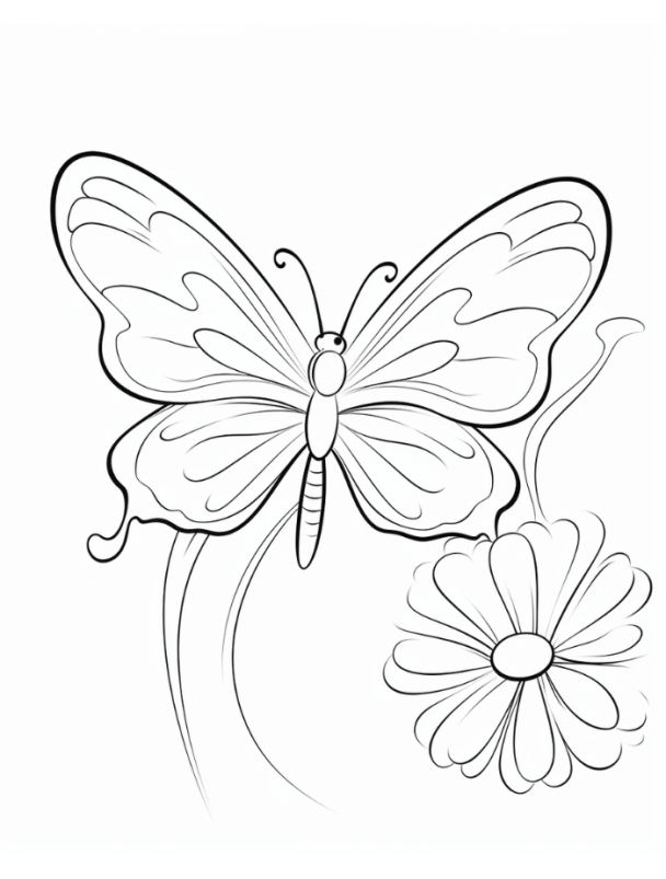 Butterfly Coloring Pages | Hue Therapy