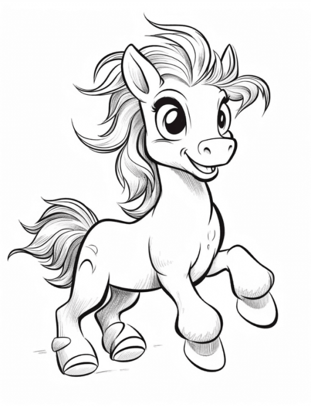 Pony Coloring Pages | Hue Therapy