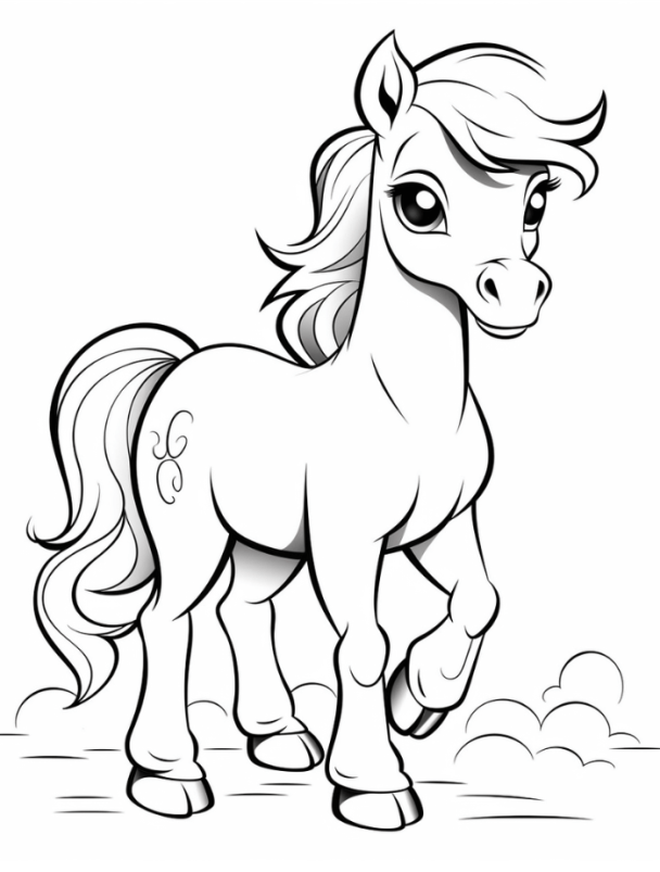 Pony Coloring Pages | Hue Therapy