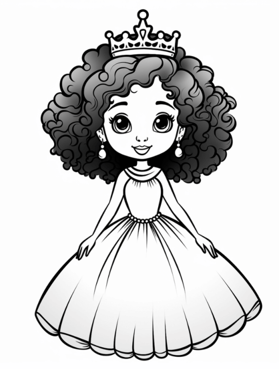 Princess Coloring Pages | Hue Therapy