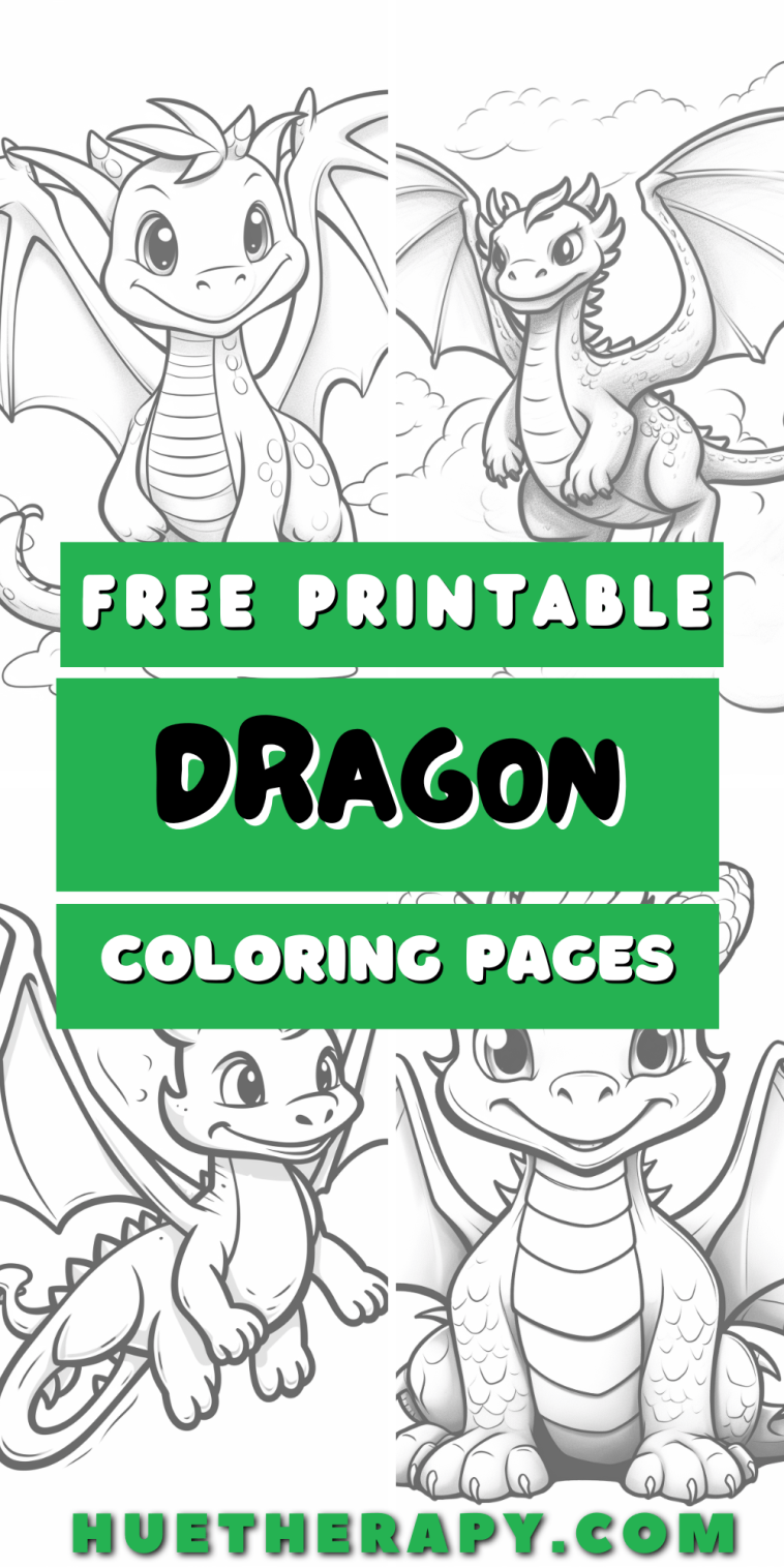 Dragon Coloring Pages | Hue Therapy
