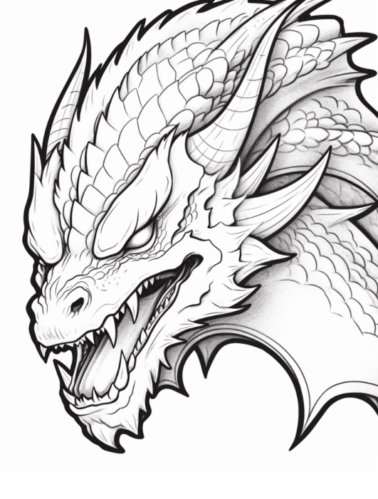 Dragon Coloring Pages | Hue Therapy