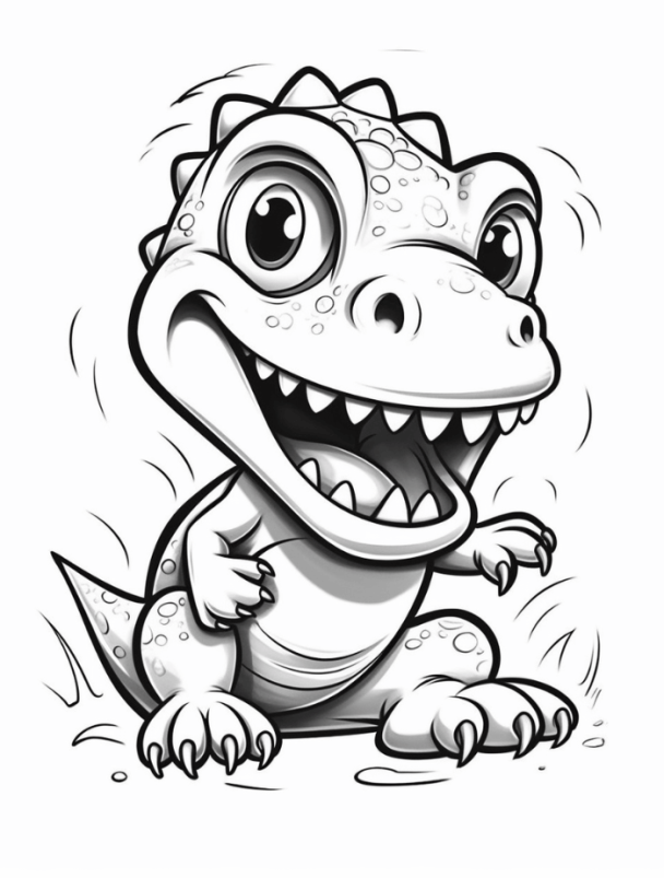 T-Rex Coloring Pages | Hue Therapy