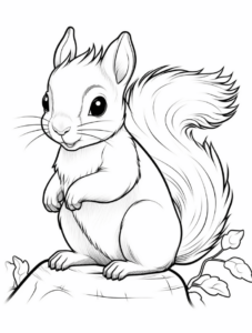 Squirrels Coloring Pages | Hue Therapy