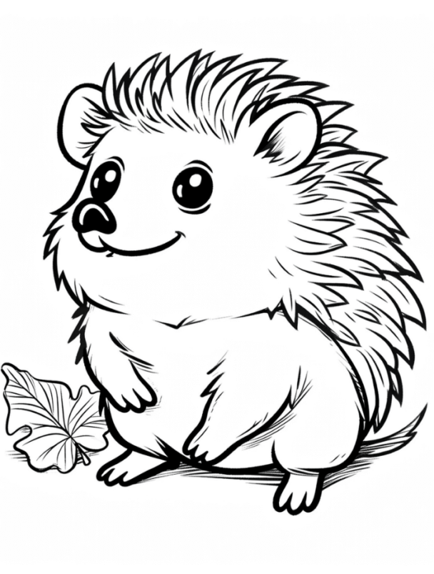 Hedgehog Coloring Pages | Hue Therapy